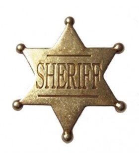 Insignia de Sheriff plateada