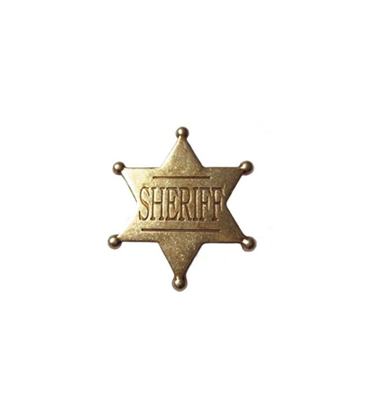 Insignia de Sheriff plateada