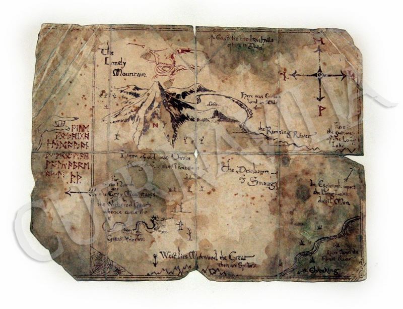 Mapa de Thror (de El Hobbit) - Prop Replica en