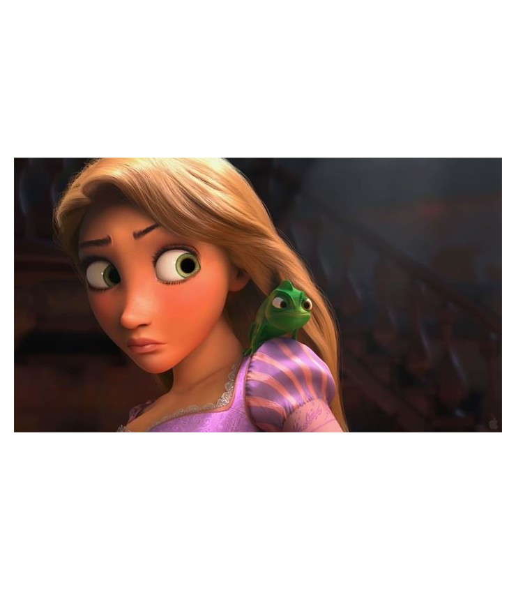 Figura Rapunzel y Pascal 7 cms Enredados Disney en