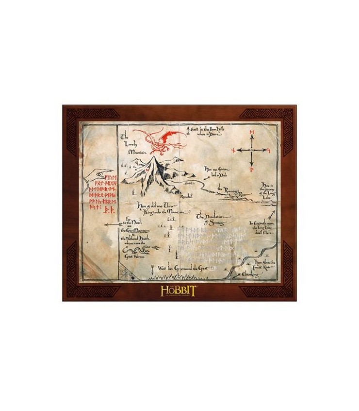 Mapa de Erebor Thorin Oakenshield El Hobbit: Un Viaje Inesperado en