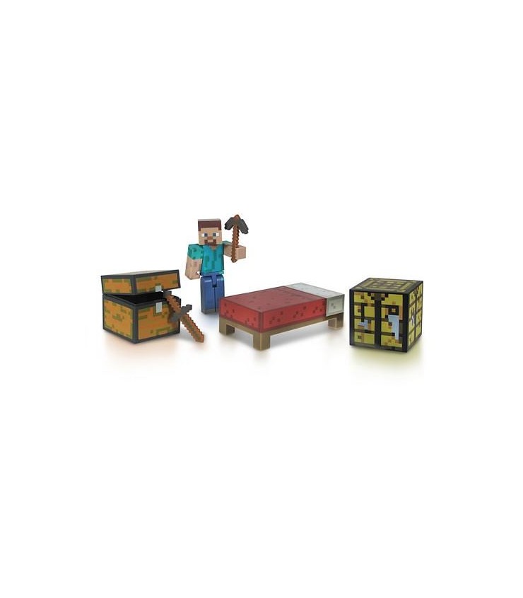 Figura Core Player Steve Survival Pack Minecraft 8 cm
