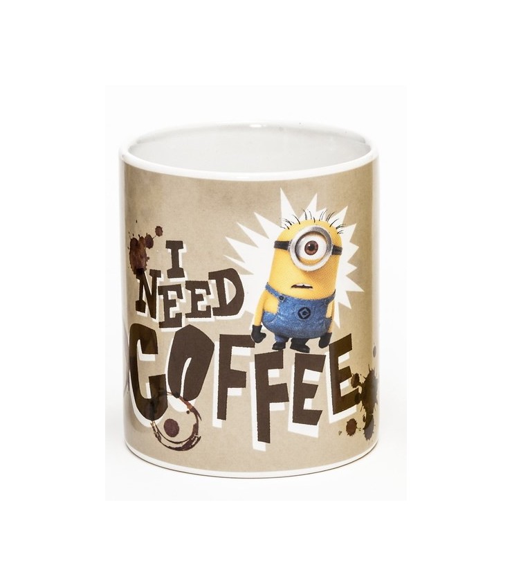 Taza I need Coffee - Los Minions